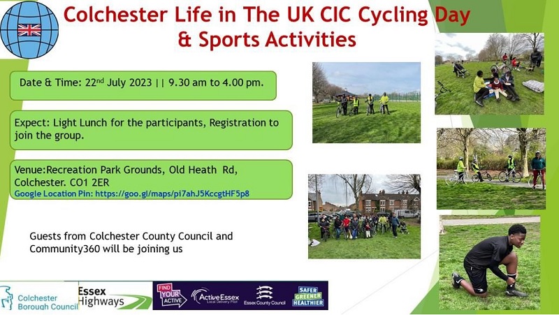 Colchester Life in the UK CIC Cycling Day and Sports Activities ...