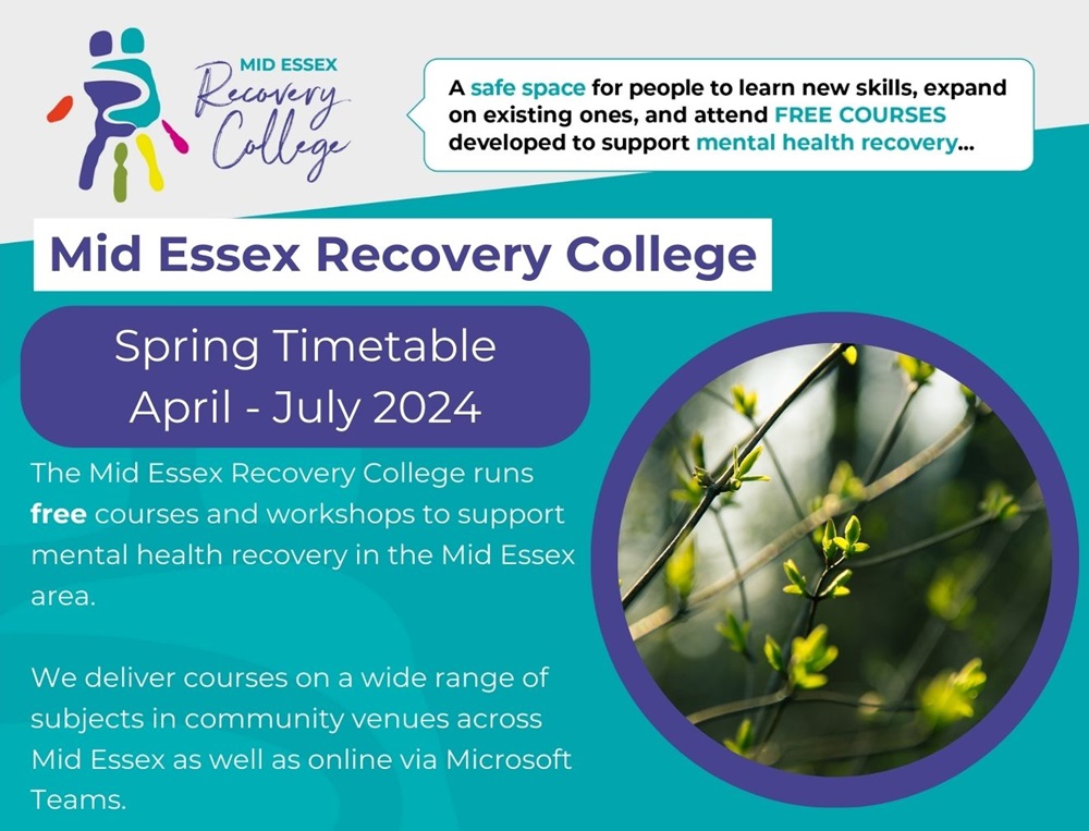 Mid Essex Recovery College Spring Term - Community 360